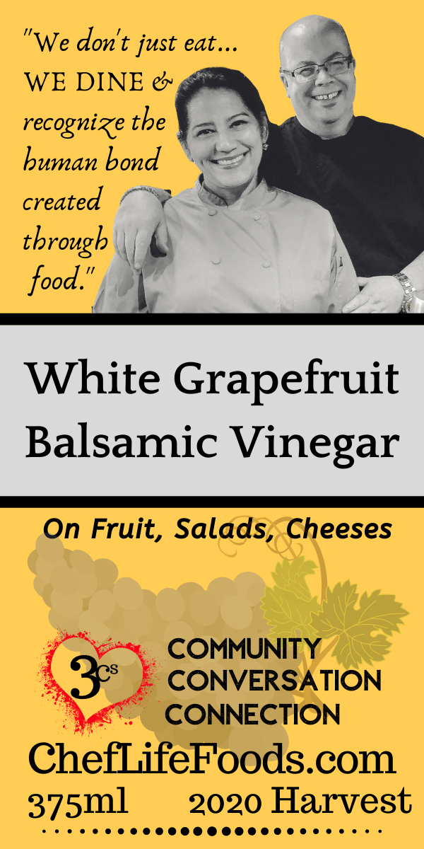 White Grapefruit Balsamic Vinegar – ChefLifeFoods